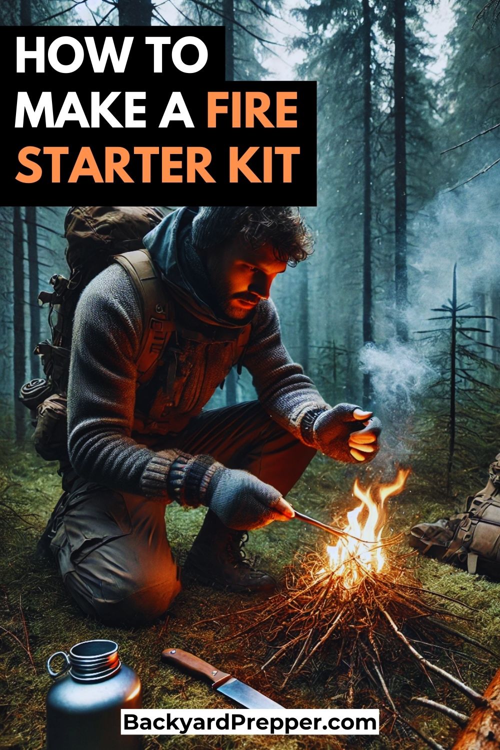 How To Make a Fire Starter Kit - Backyard Prepper